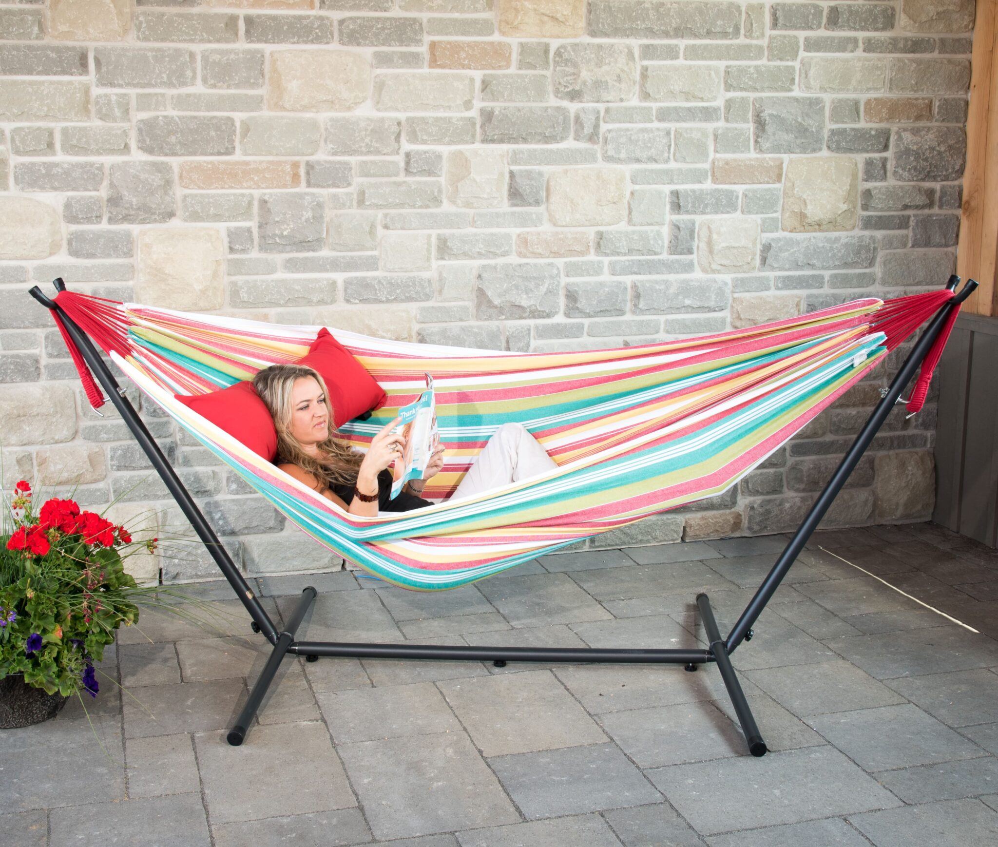Vivere’s Combo – Double Salsa Hammock with Stand (9ft) | Sleepy Hammock