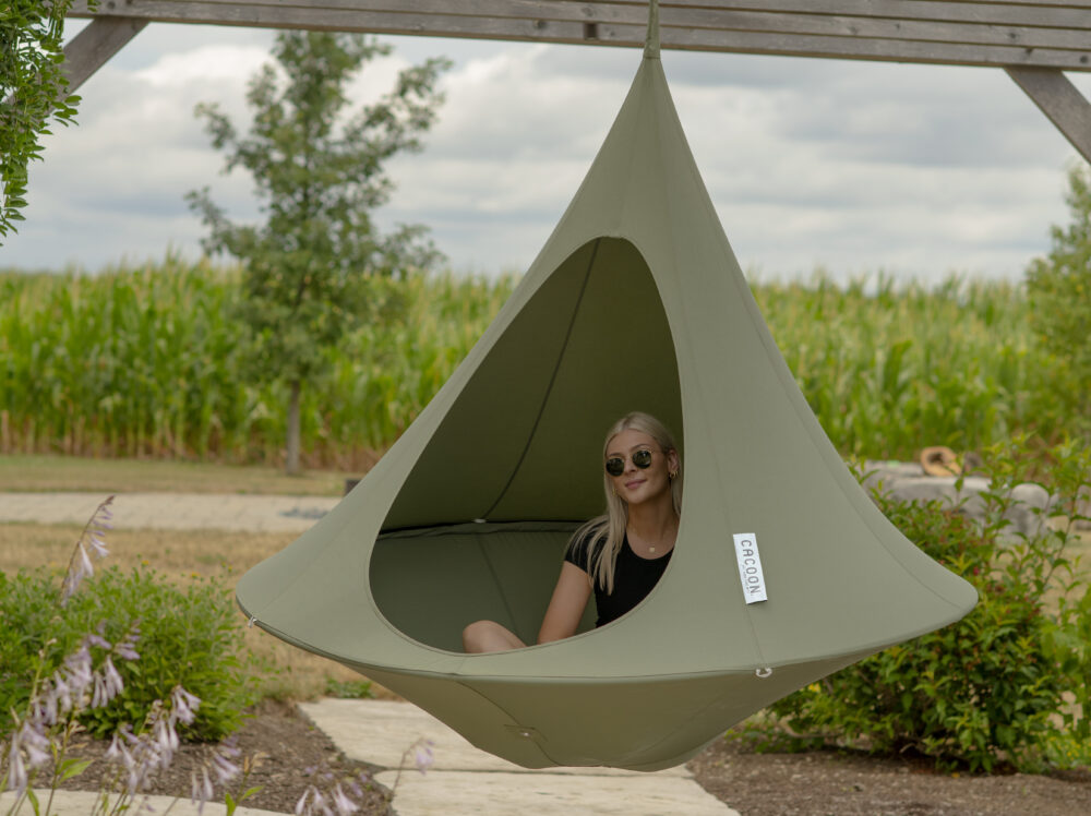 Double Cacoon - Khaki - Sleepy Hammock