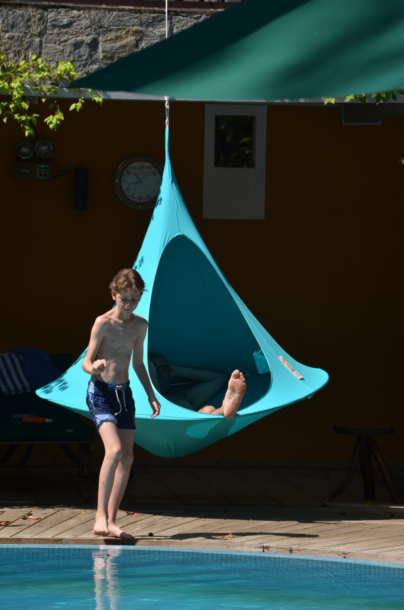 Double Cacoon - Turquoise - Sleepy Hammock